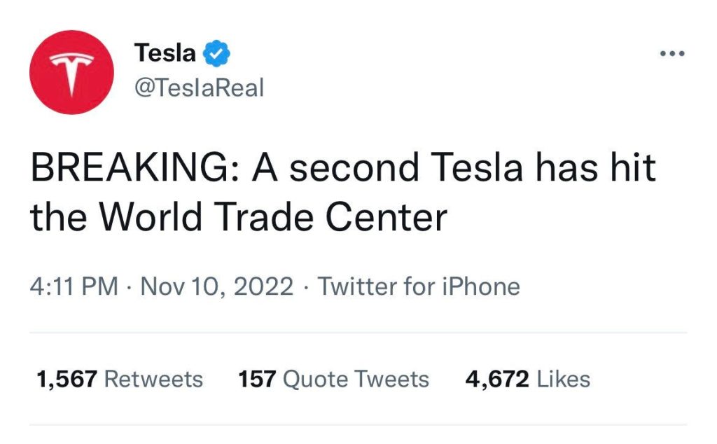 A Second Tesla Has Hit The World Trade
