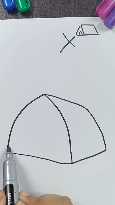 How to Draw a Tent Easy: Simple Steps for Beginners – buzzlyo